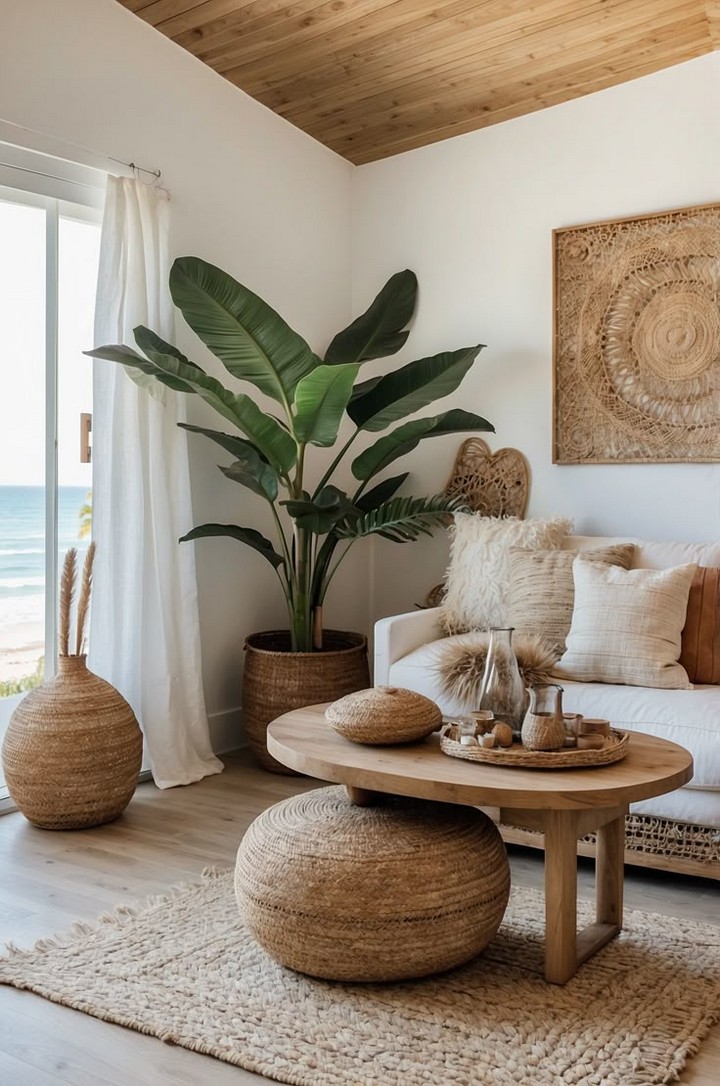 40 Perfect Boho Coastal Living Room Ideas for a Cozy and Relaxed ...