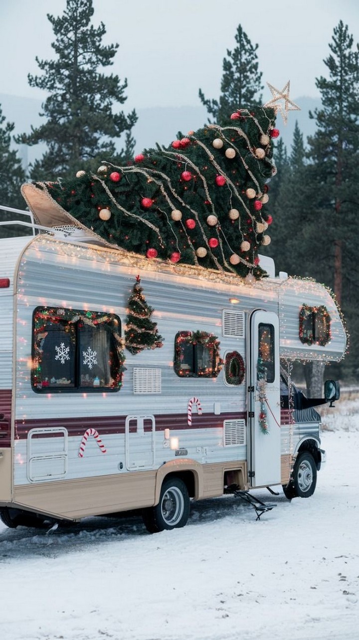 42 Magical Christmas Decor Ideas for Camper Vans - Beautiful Spaces ...